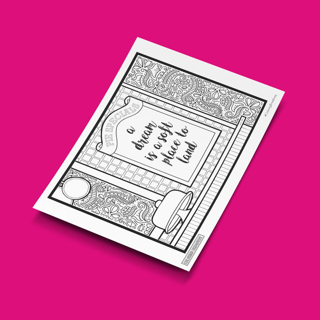 waitress coloring pages