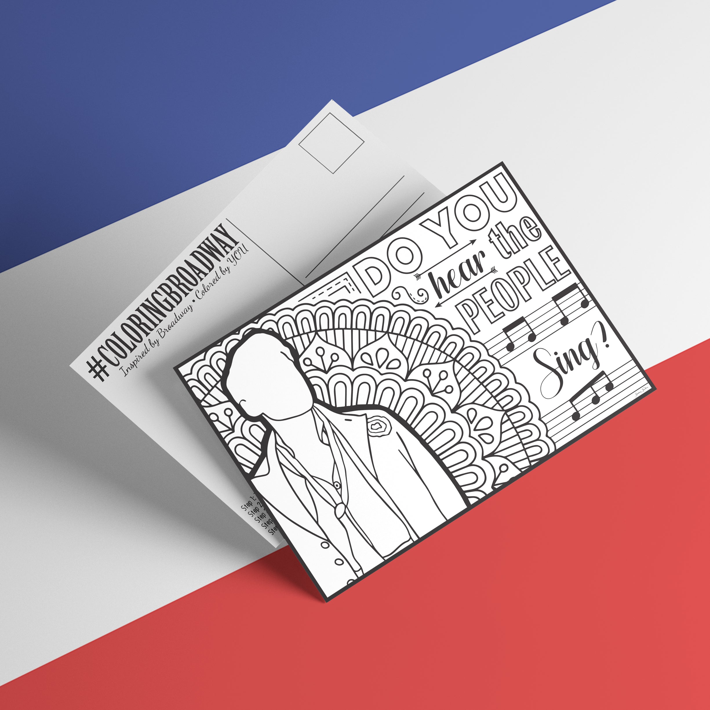 Les Misérables "One Day More" - POSTCARDS | Coloring Broadway