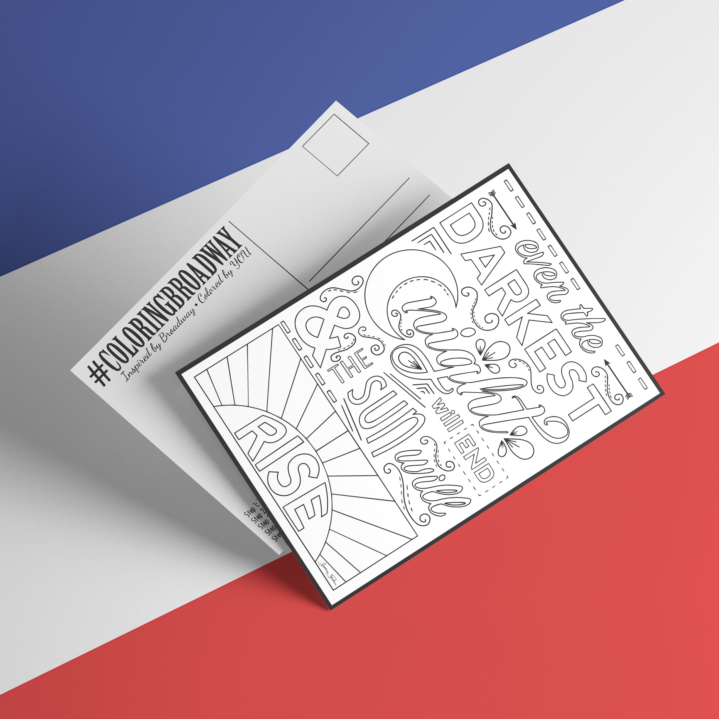 Les Misérables "One Day More" - POSTCARDS | Coloring Broadway