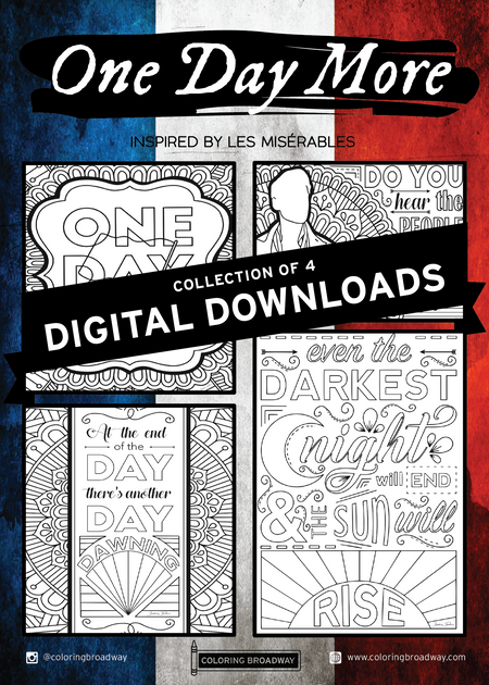 Les Misérables "One Day More" - DIGITAL DOWNLOAD | Coloring Broadway