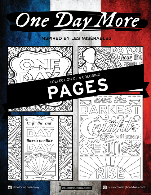 Les Misérables "One Day More" - PAGES | Coloring Broadway