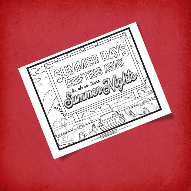 Grease "Grease is the Word" Collection - PAGES | Coloring Broadway